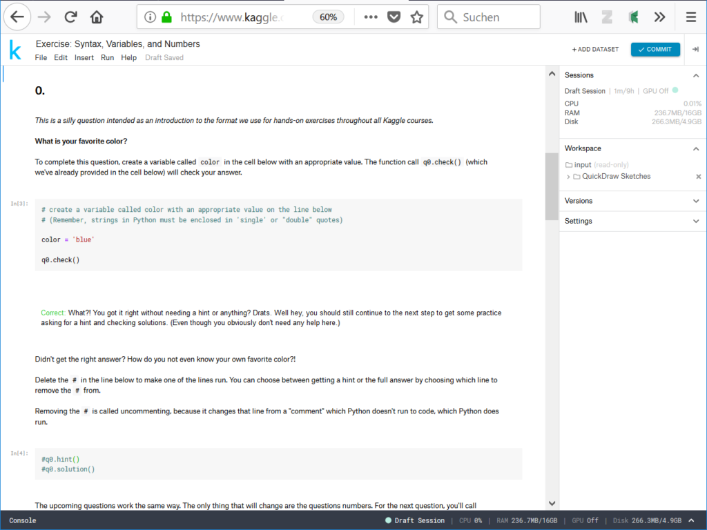 Is Kaggle Suitable to Teach Programming (with Python)? – di2.io